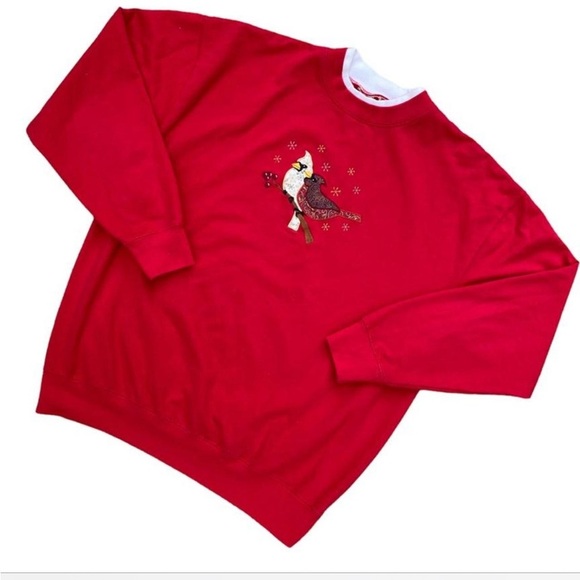 Vintage | Sweaters | Vintage 9s Classic Bird Embroidered Logo Sweater ...